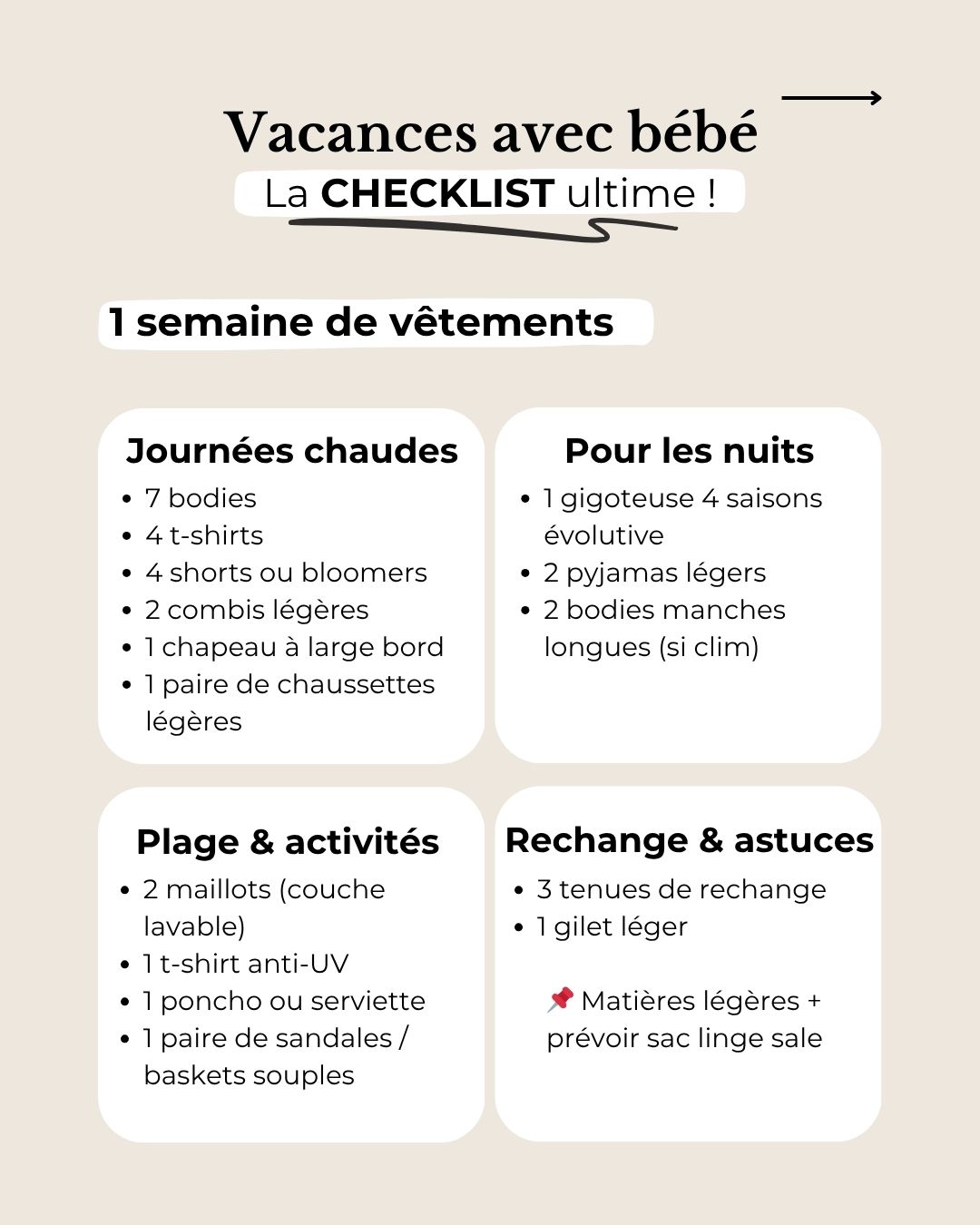 Liste bébé vacances : Les indispensables pour un voyage serein en famille
